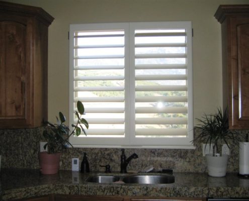 Kitchen Sinks with Shutters - Clearview Shutters
